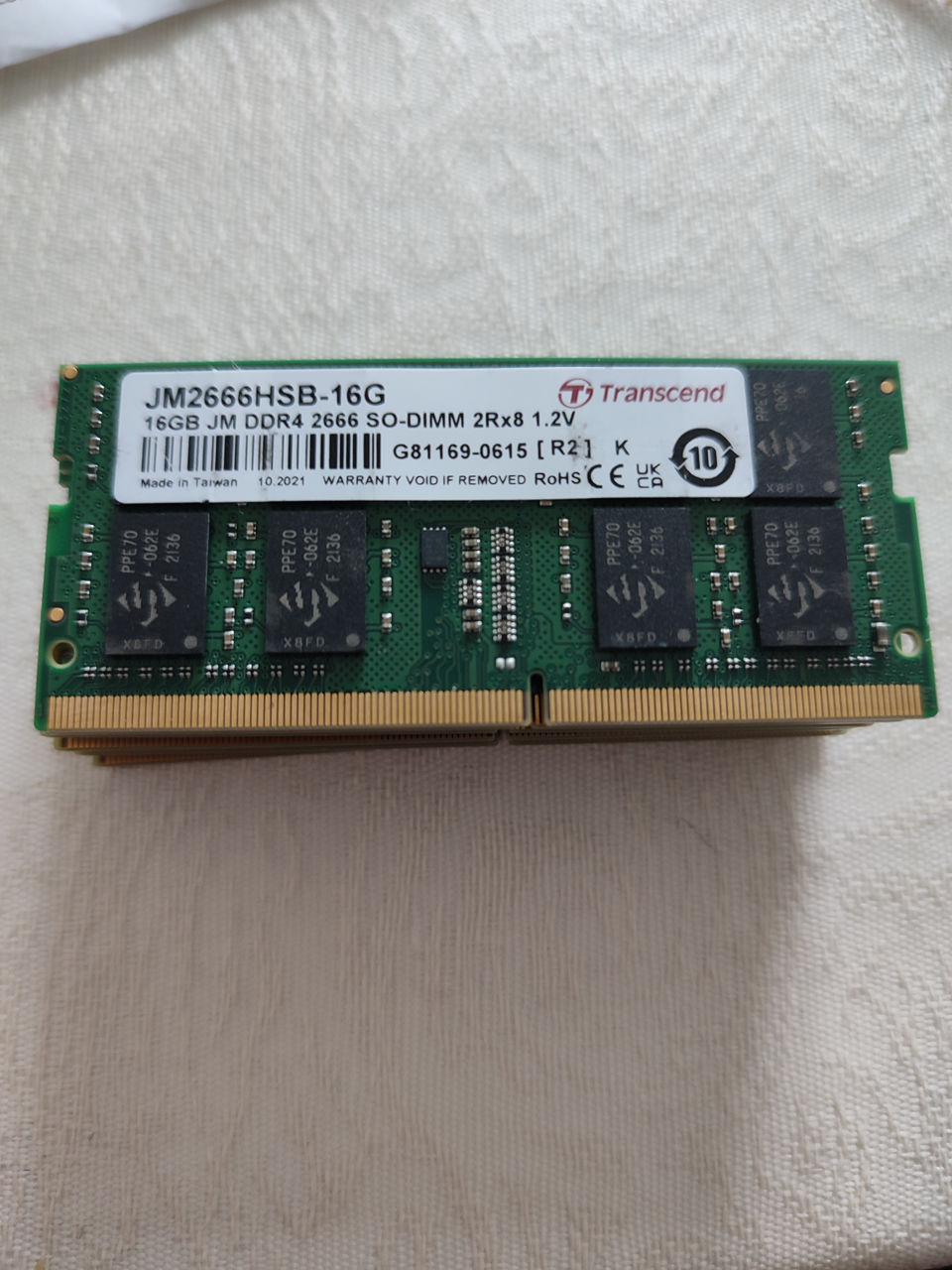 RAM DDR2-DDR3-DDR4-DDR5 - 2/4/8/16/32 GB