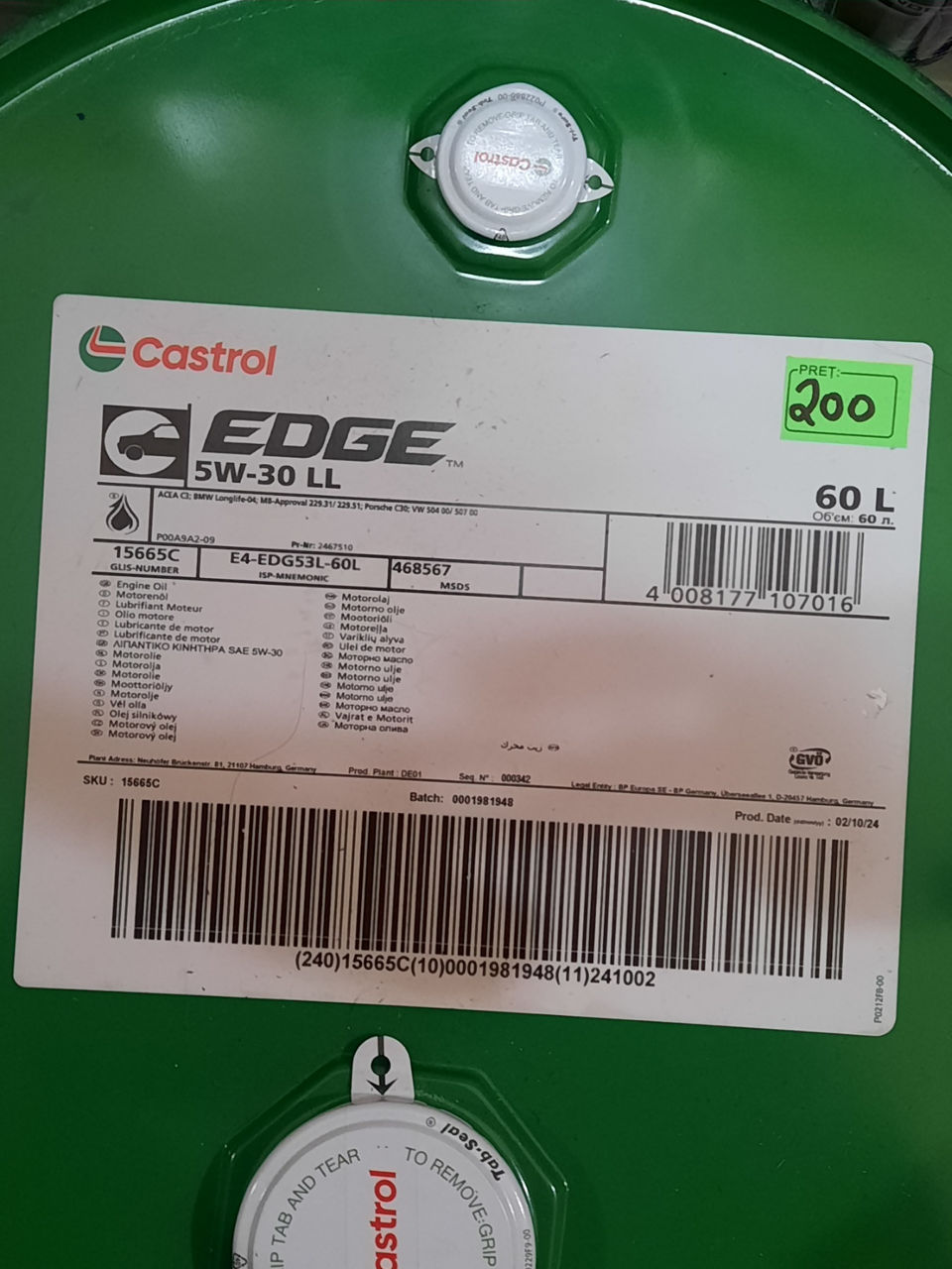 Castrol Edge 5w-30 LL