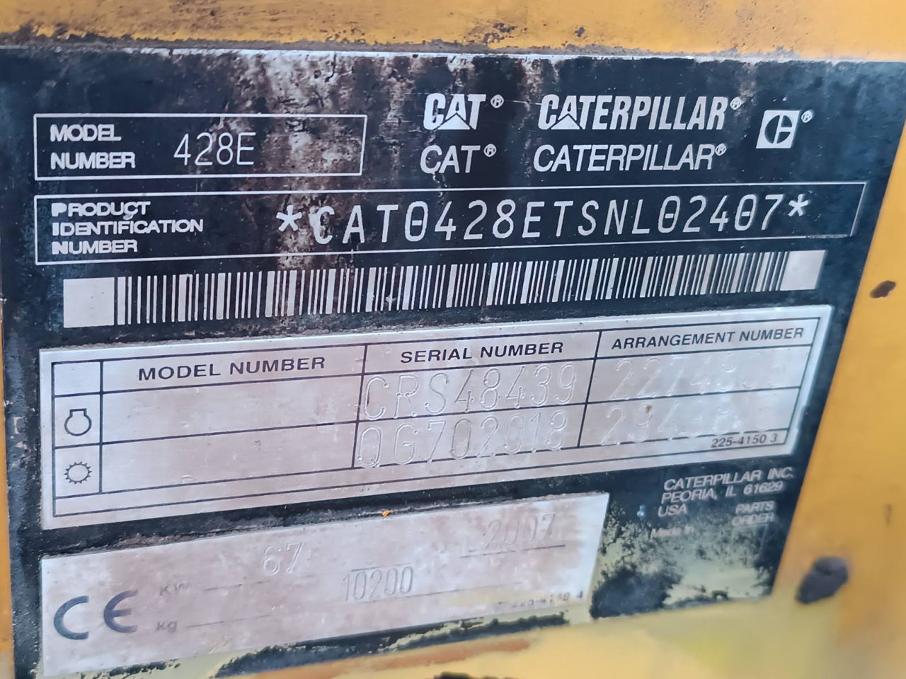 Buldoexcavator Caterpillar 428E