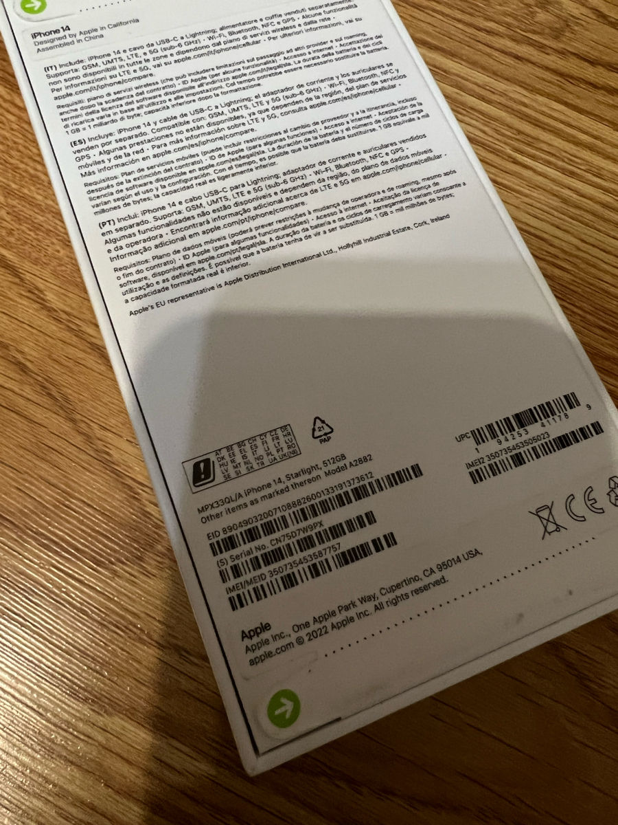 Iphone 14 512gb Starlight Sigilat Original Garantie European