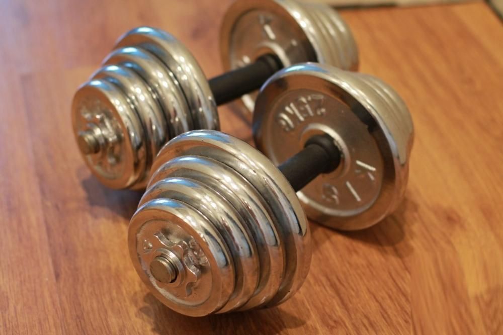 Продам гантели хром разборные!