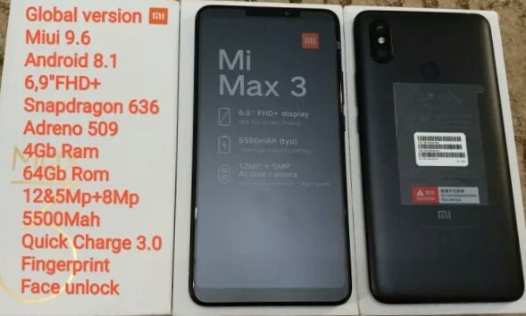 Mi Mix 2S 6/64; Mi 8 Lite 4/64, 6/128; Mi Max 3 4/64; Redmi S2 4/64