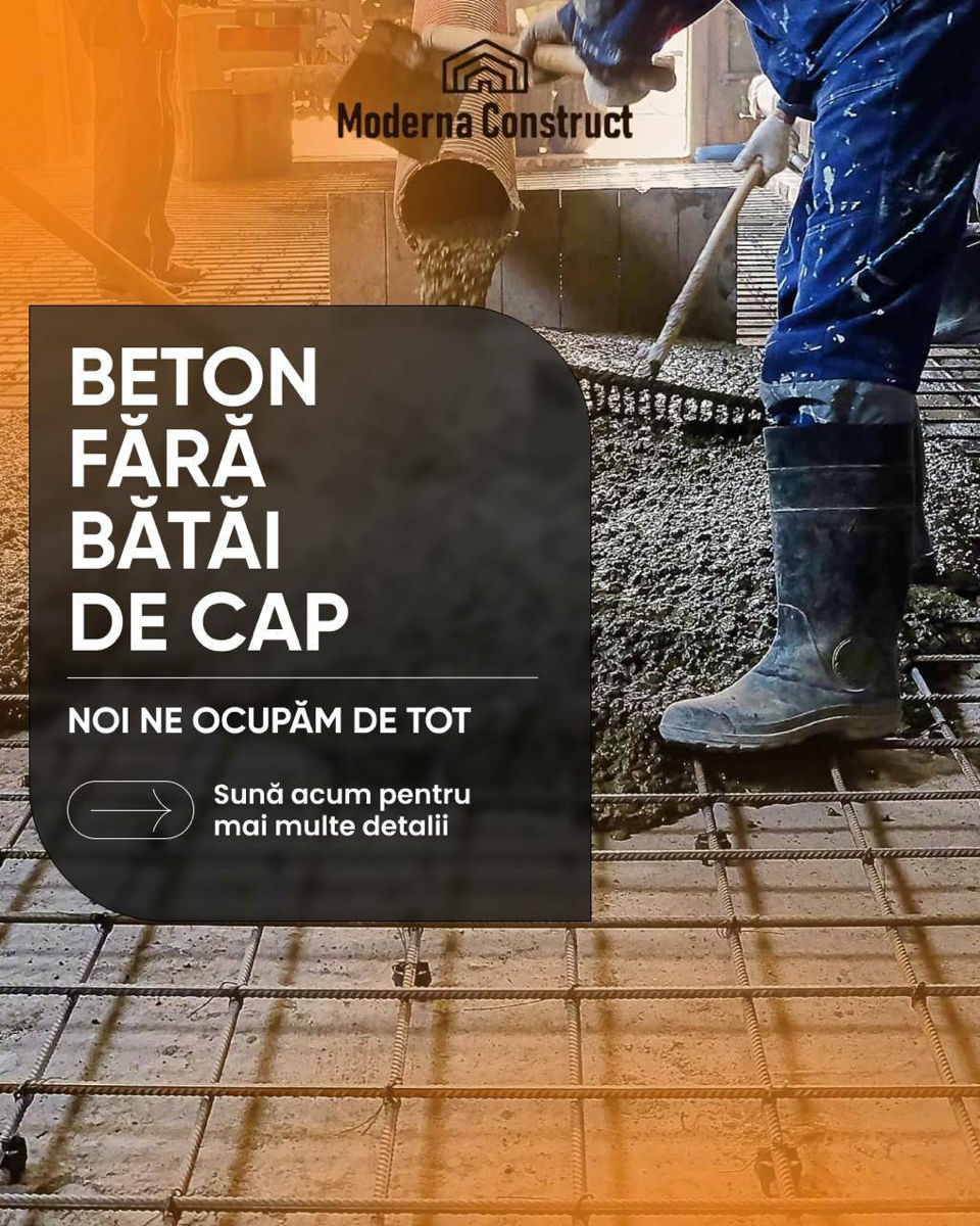 Servicii betonare ogradă la cheie în Chișinău și suburbii 24/24