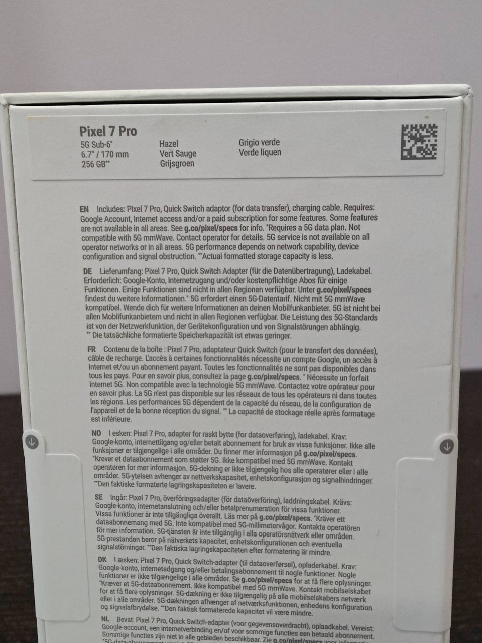 Google Pixel 7 Pro / 256GB / Hazel