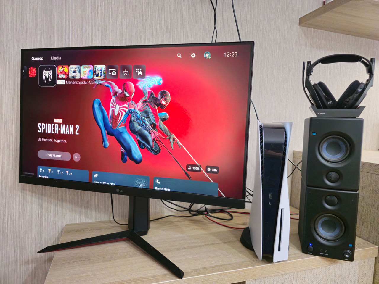 Sony Playstation 5 Disc Edition + Monitor Gaming LG 32GN650-B + Astro ...