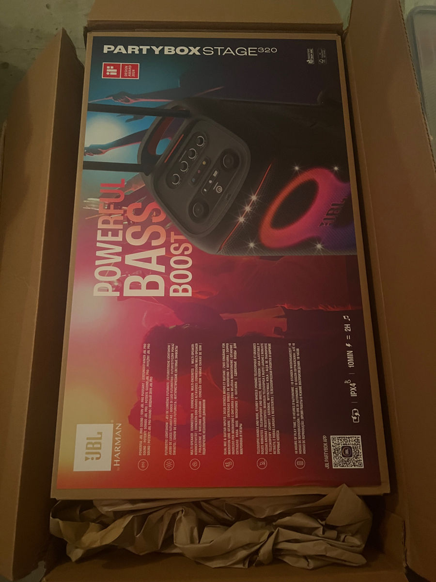 Urgent!!!!! Boxa JBL 320 Party Box, noua, sigilata cutia