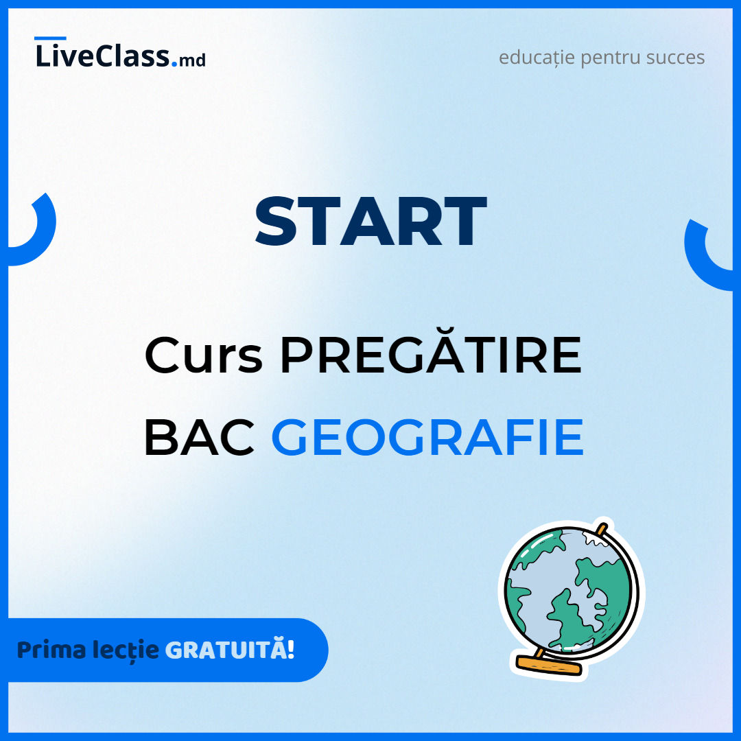 Pregătire BAC GEOGRAFIE online