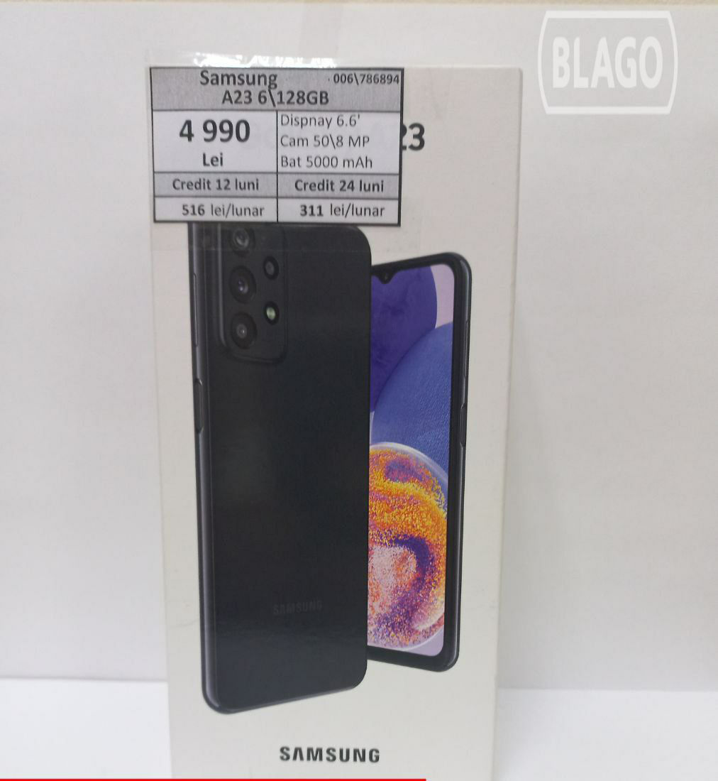 Samsung A23 6/128GB 4990 lei