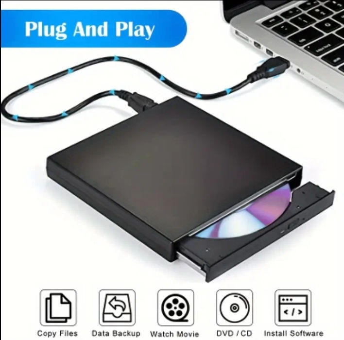 Unitate externa CD, DVD pentru a citi discurile la laptop