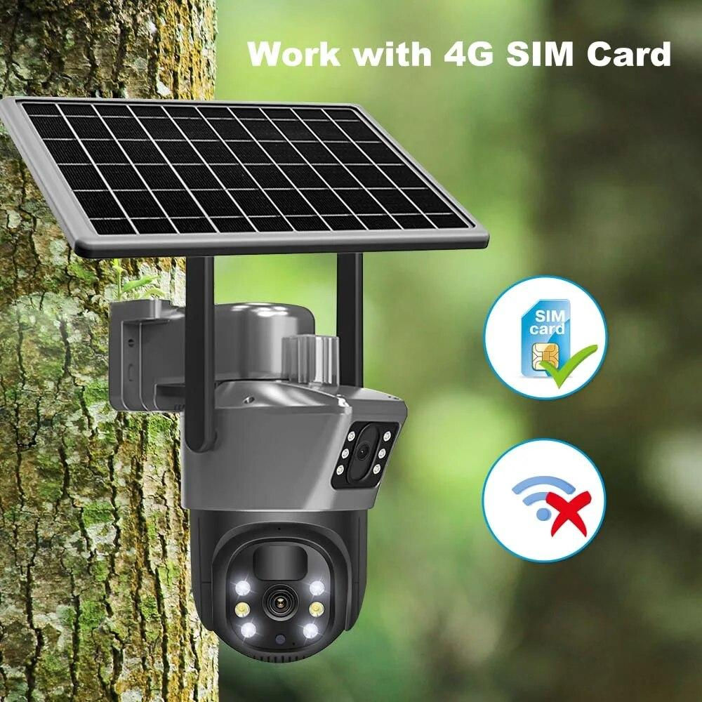 Camera cu panou solar +sim cartela