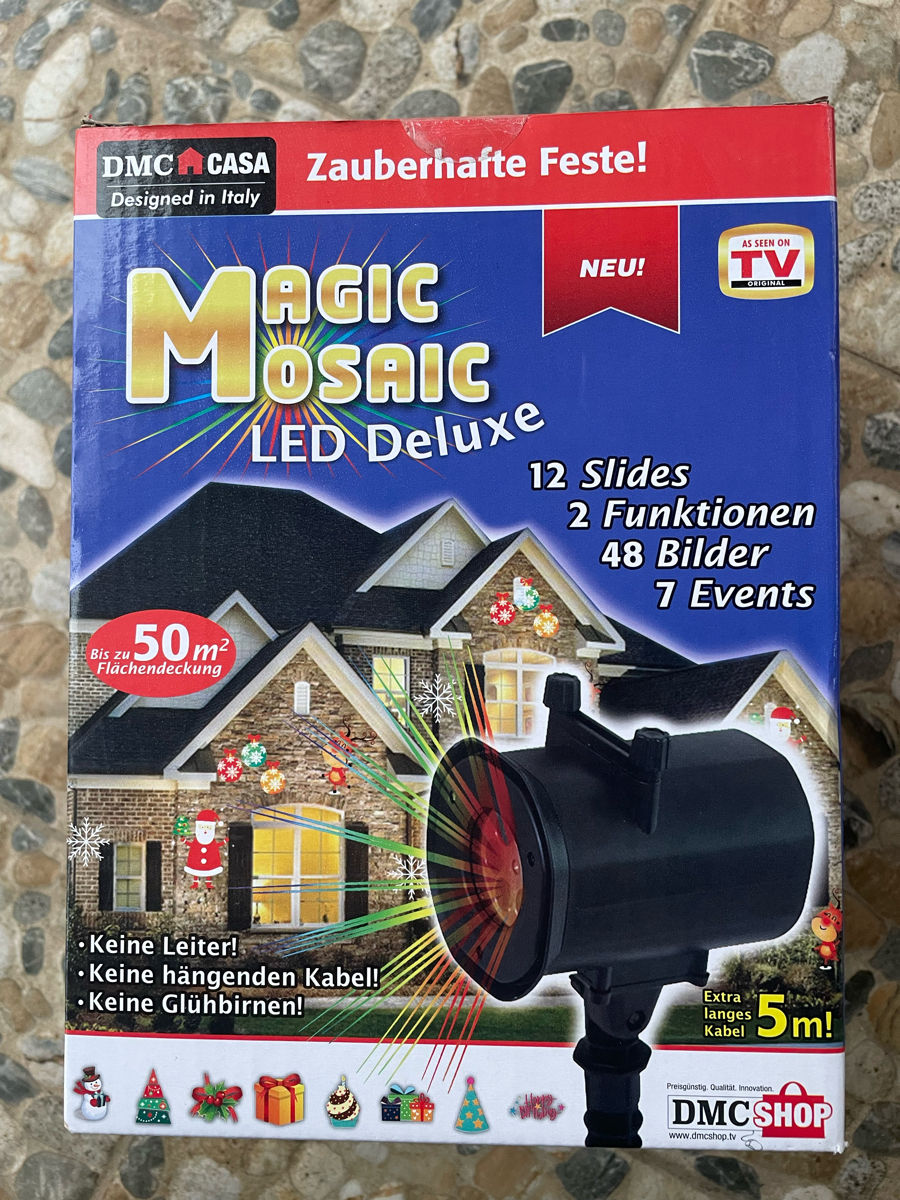 Proiector led/ decorații sărbatori /Magic Mosaic led delux