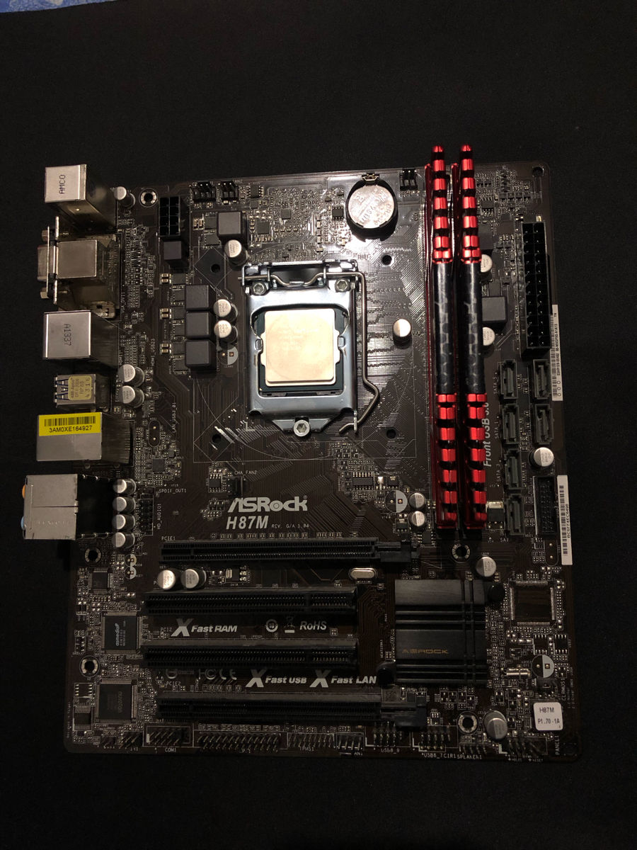 Placa de baza-ASrock h87M+ram8gb ddr3 + i7 4770 - 3900ghz