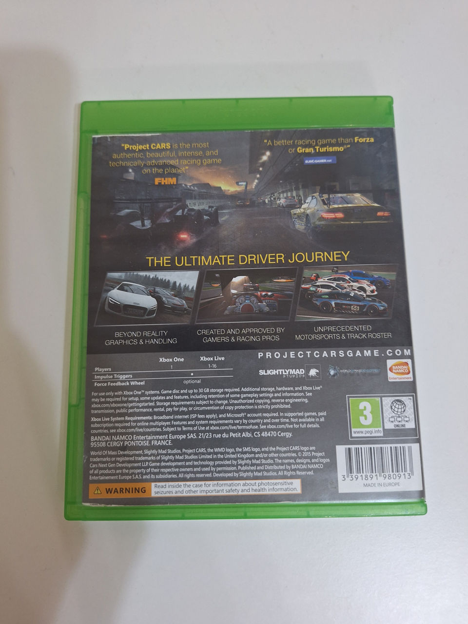Project Cars Xbox One(la mâna a doua)