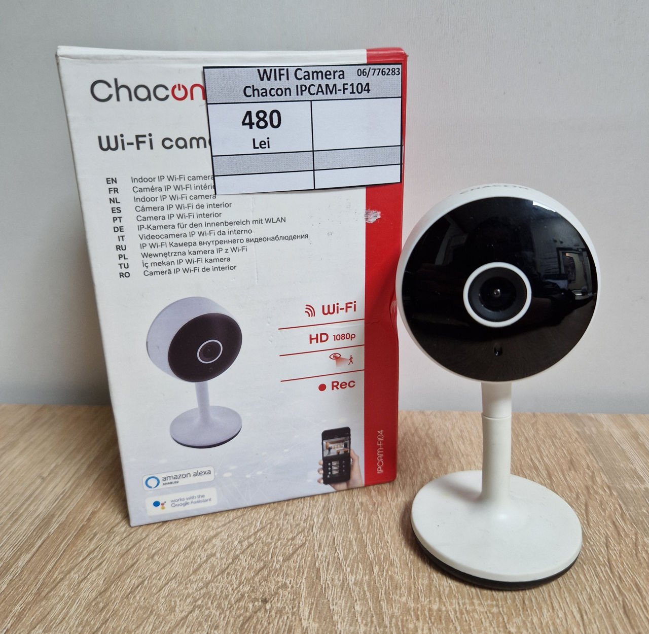 Wifi Camera Chacon IPCAM-F104 480 lei