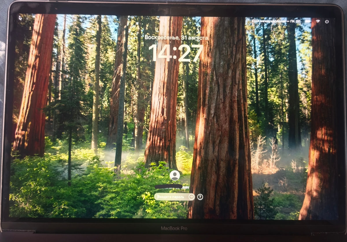 MacBook Pro 15, 2019 / 15,4" Retina / 16gb /250gb SSD /Radeon Pro 555x 4gb