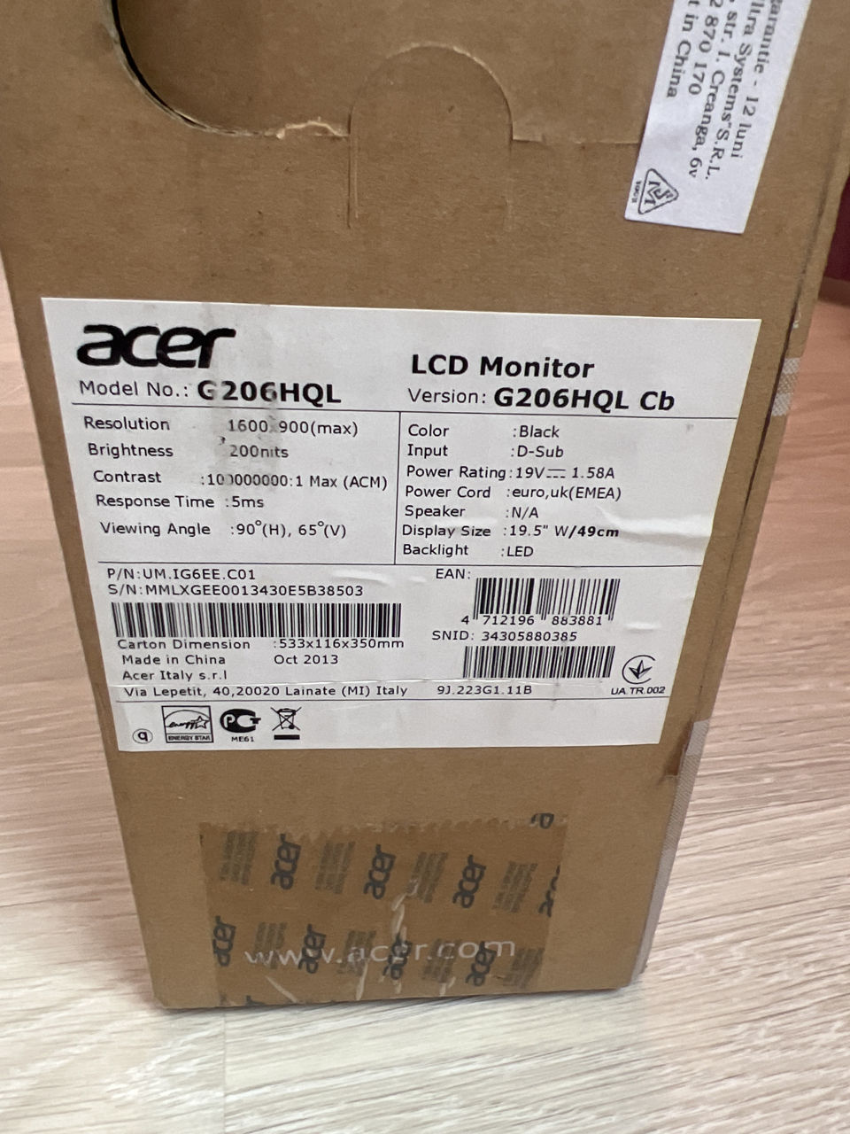 Monitor acer