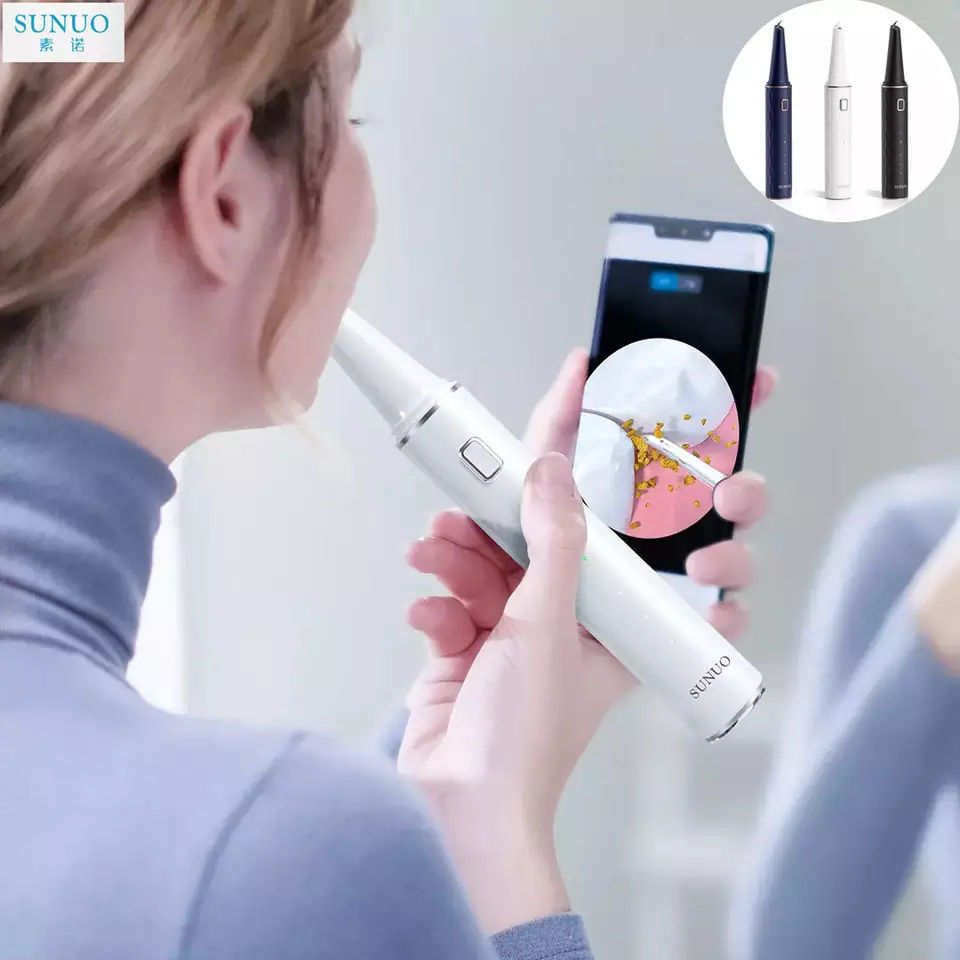 Скалер для чистки зубов Xiaomi Sunuo T12 Pro/ Dental Scaler (Camera)