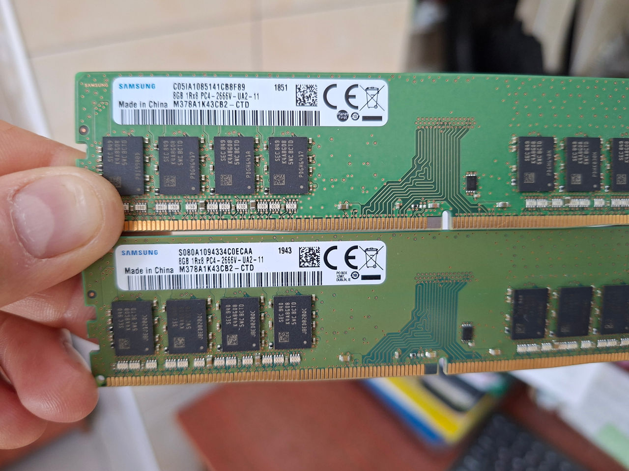 DDR4 16Gb (2x -8Gb) 2666MHz Samsung pentru PC