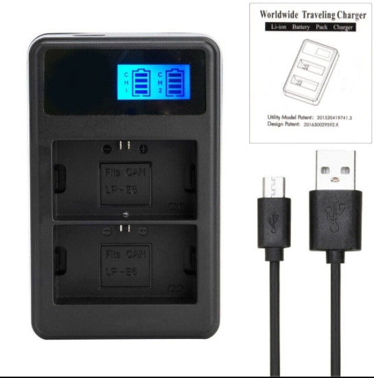 Canon LP-E6.Baterie.Original.si Încărcător.Canon R3/R5/R6/R8/5D Mark IV ...