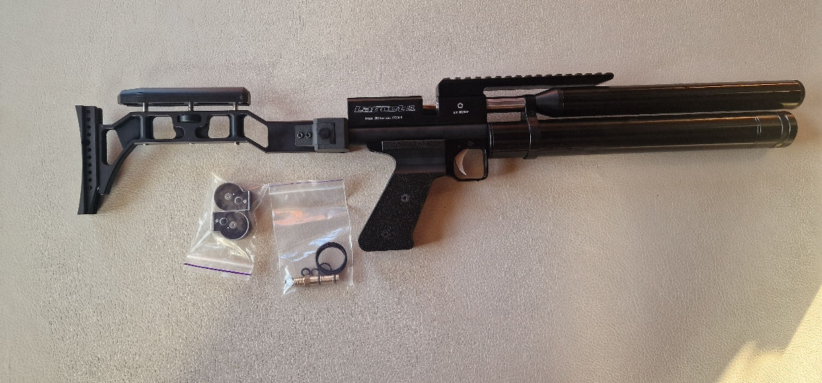 Пистолет РСР Lancet III 5.5 с прикладом.