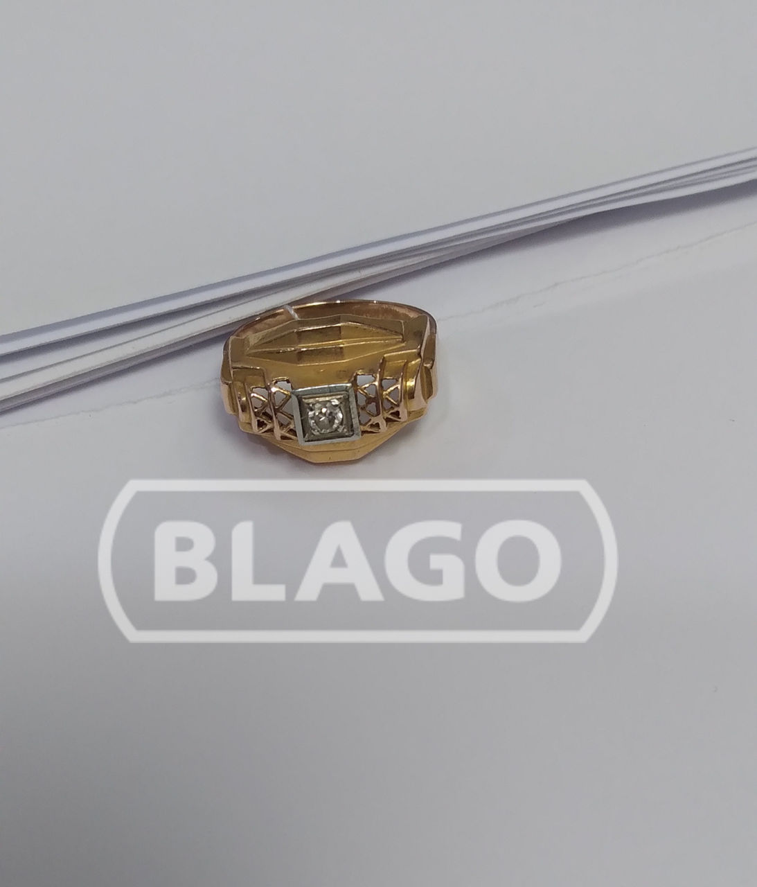 Inel 750*+diamante 2,54gr marimea 16 preț 3908 le