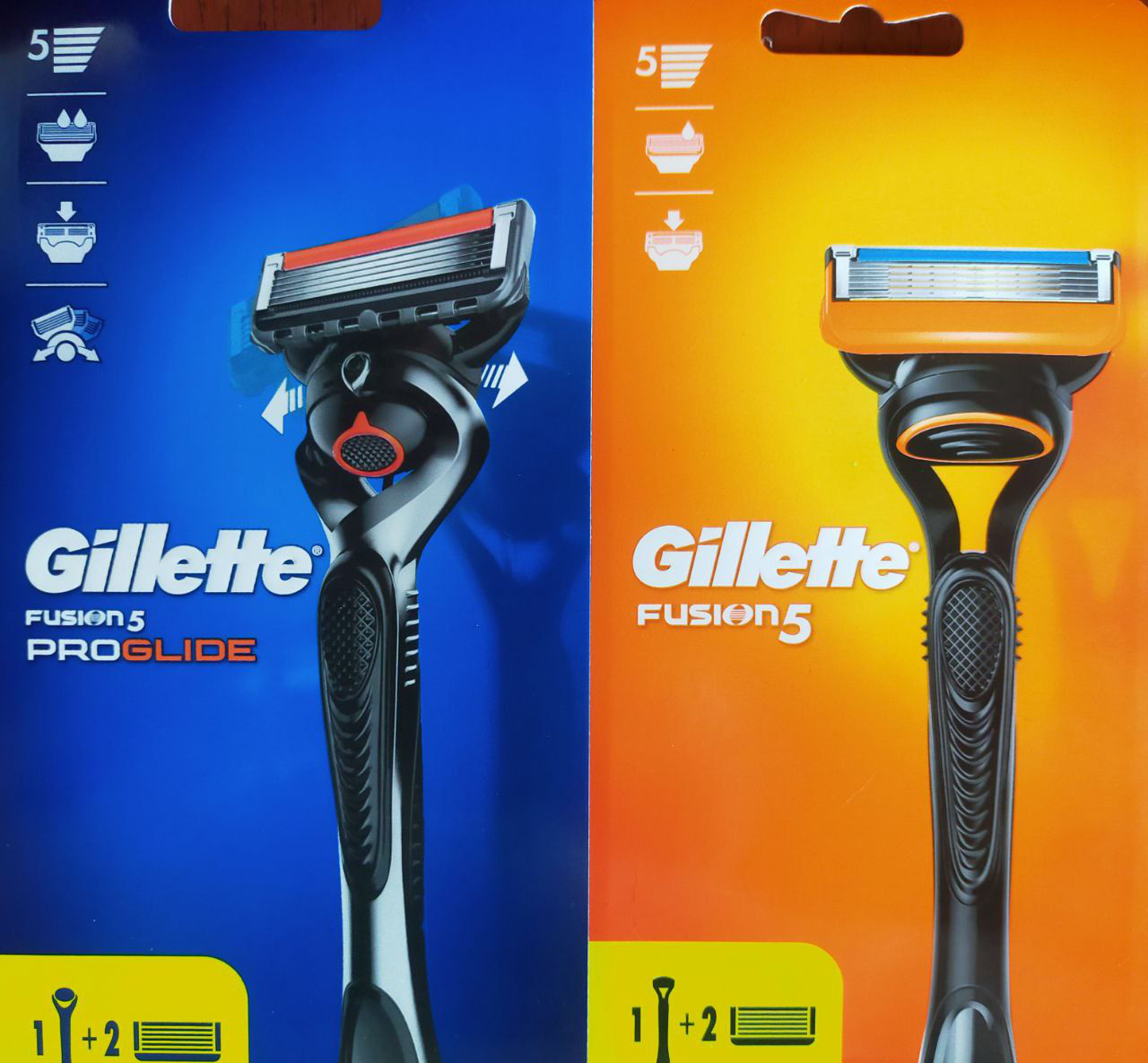 Кассеты gillette skinguard sensitive и gillette fusion proglide и ...