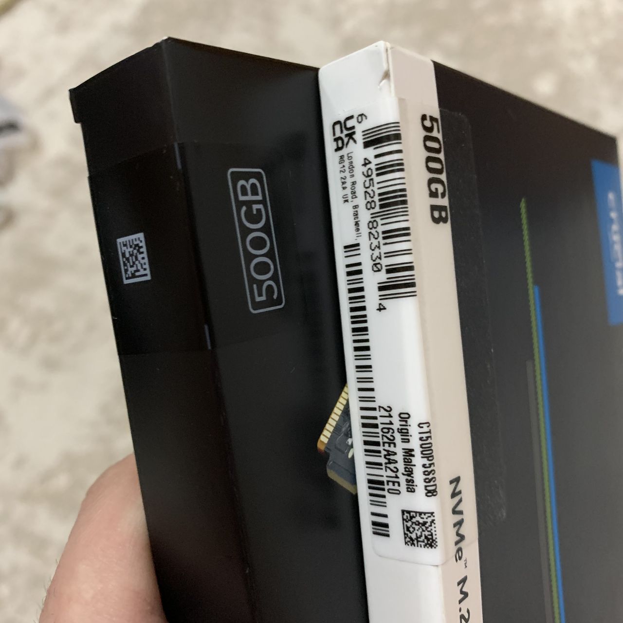 SSD 500GB Crucial & Samsung / ADATA 256GB