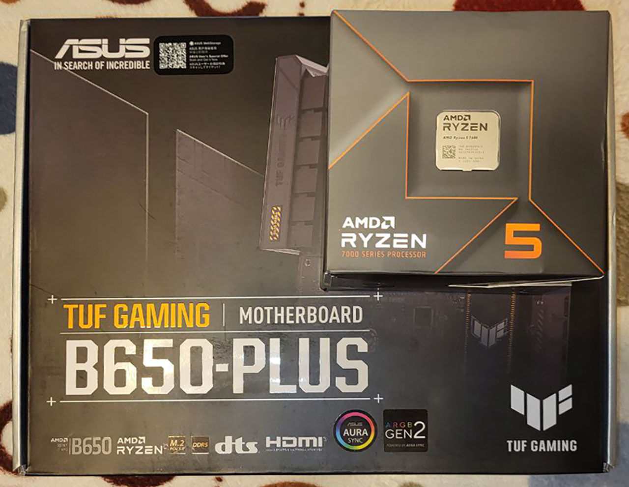 Новые Ryzen 5 7600 Box + MB Asus TUF
