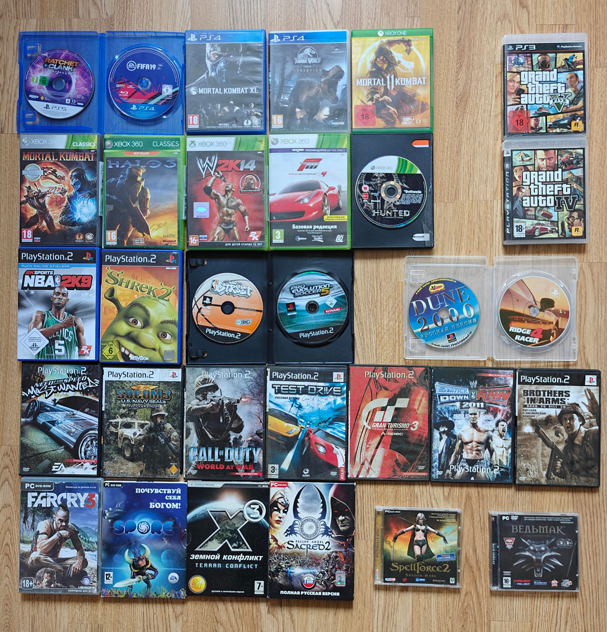 Игры Jocuri PS1/PS2/PS3/Ps4/Ps5/Xbox X - One/360/PC