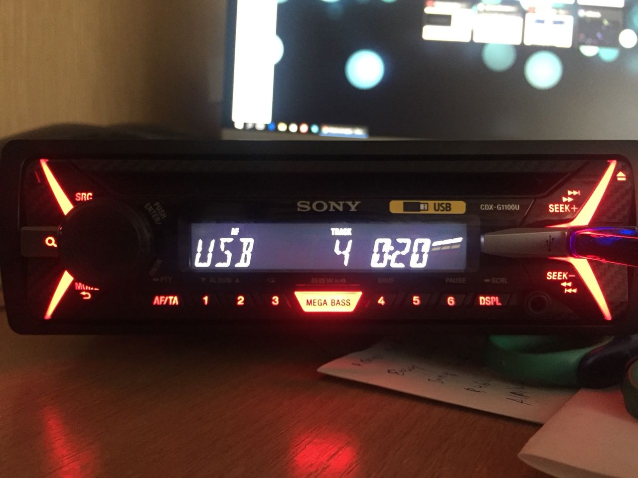 Sony CDX-G1100U oригинал, не китай !!! Model 2017