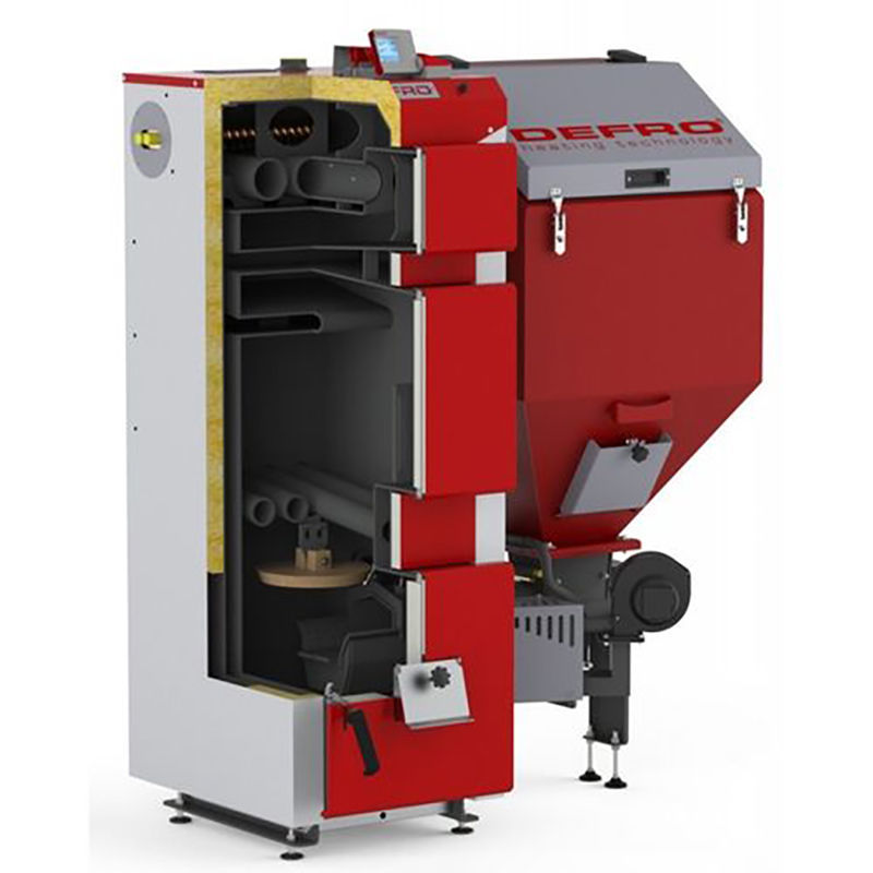 Cazan Pe Combustibil Solid Defro Duo Uni 15 Kw
