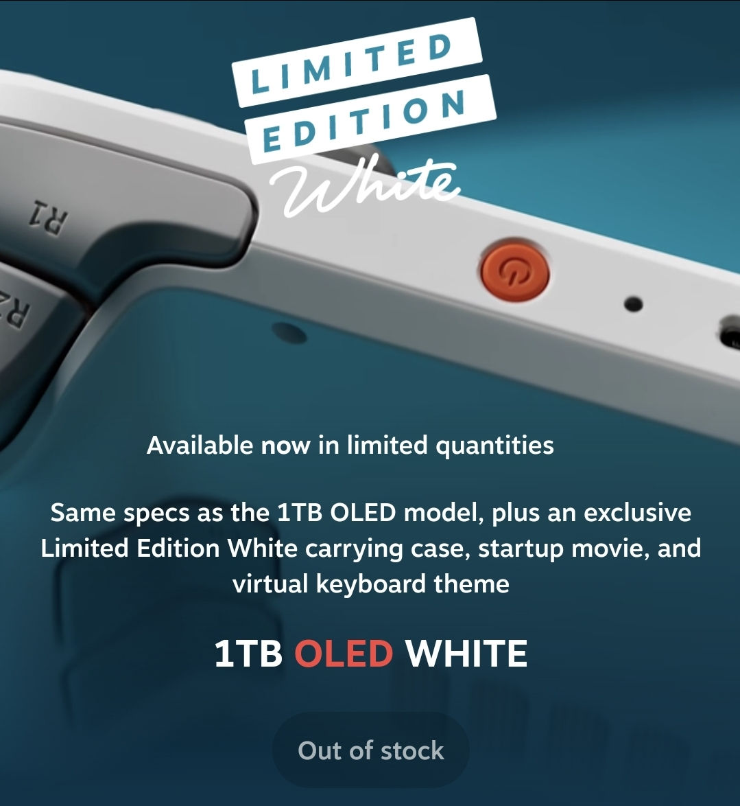 Valve Steam Deck White Oled 1TB - Limited. Белая консоль стим дек ...