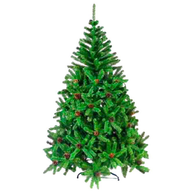 Елка Christmas С шишками 210см/ Зелёный