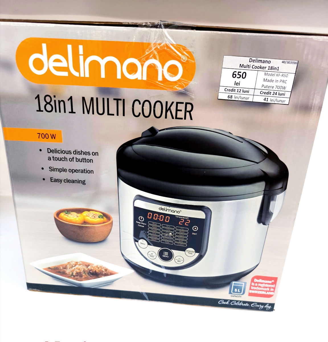 Delimano Multi Cooker 18in1, 650 lei