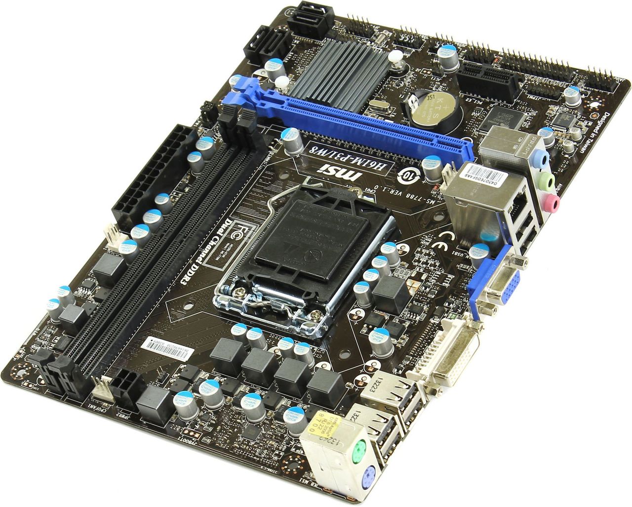 Материнская плата 1155 MSI H61M-P31/W8=900лей