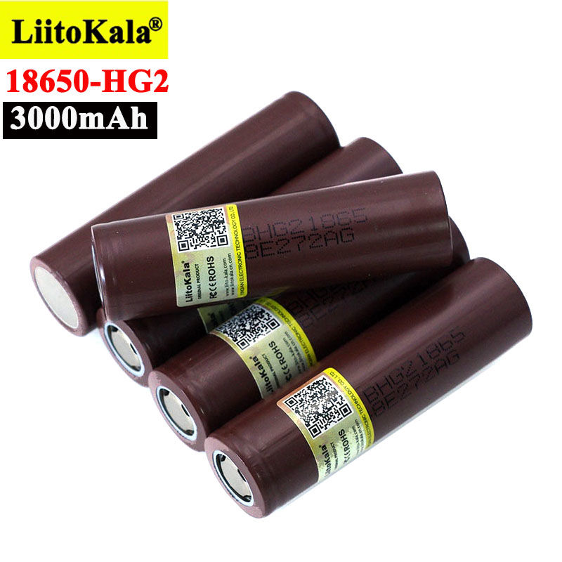 Высокотоковые Aккумуляторы для вейпа LiitoKala HG2 18650, 20A ...