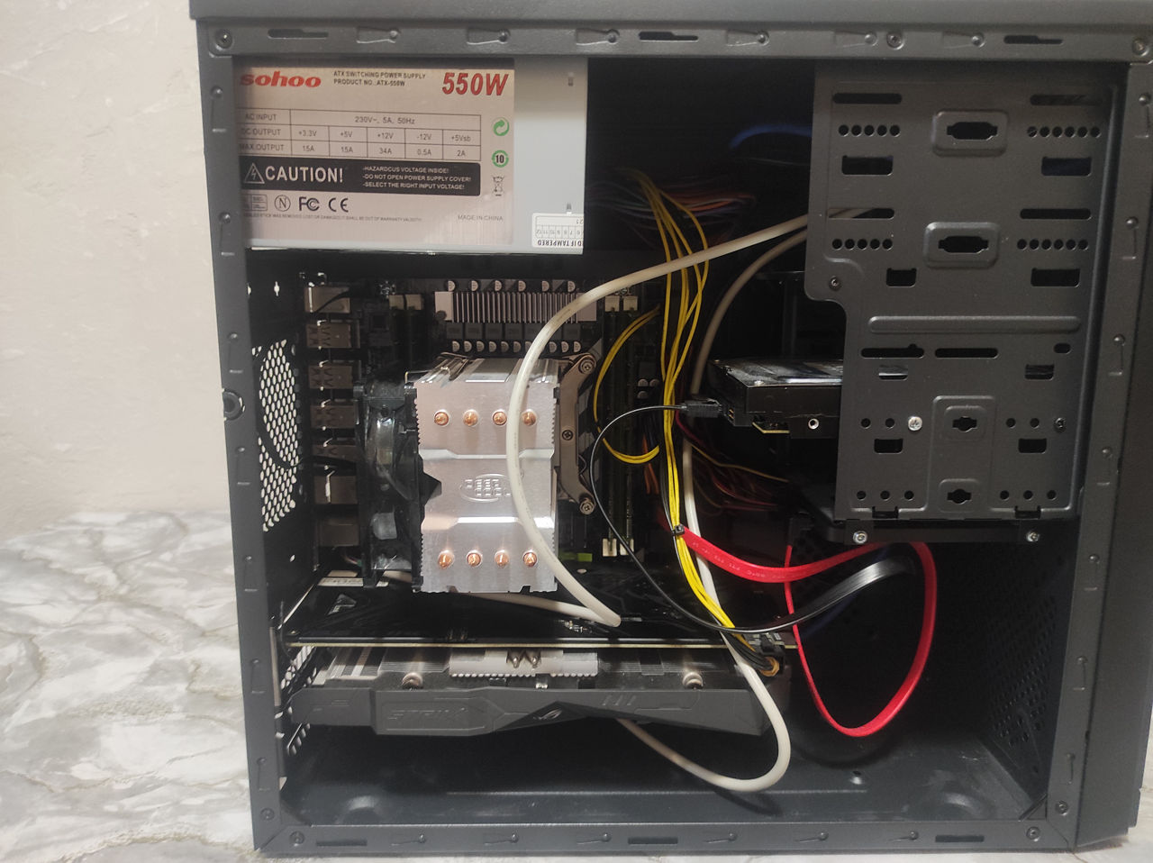 Компьютер в сборе (AOC i2267Fwh, E5-2689, GTX-1050, 16 GB RAM)