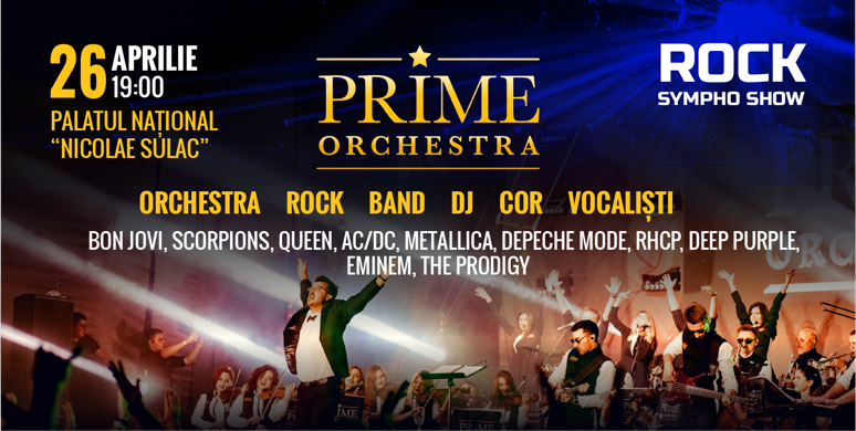 Prime Orchestra Sympho Show, pe 26 aprilie 2023, la Palatul Național ...