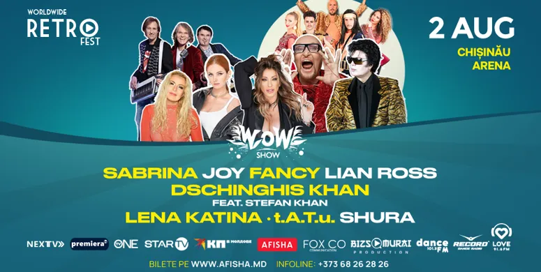 Evenimente Chisinau 2025: cumpară bilete on-line la evenimente in Moldova