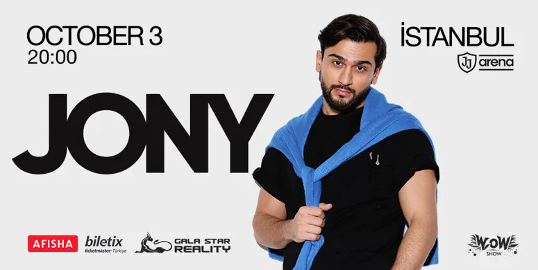 JONY. Solo Concert in ISTANBUL - Satın Al