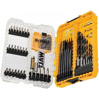 Set de tubulare, bite, duze DeWalt DT70758-QZ Set de biți și burghie ...