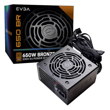 Bloc de alimentare PC EVGA 650 BR, 650W, ATX12V V2.52, 80 PLUS Bronze ...