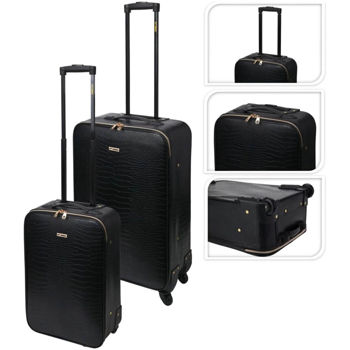 Valiză Promstore 53997 Set valize-troller ProWorld "Croco" 2 buc ...