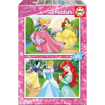 Puzzle Educa 16846 2X20 Disney Princesses cumpăra la preț mic în ...