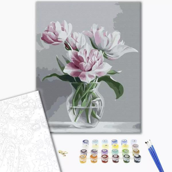 Tablou pe numere BrushMe BS51471FC 40*50 сm (fără cutie) Vaza cu gingășie cumpăra la preț mic în ...