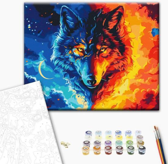 Tablou pe numere BrushMe BS54004 (în cutie) Fiara elementelor cumpăra la preț mic în Chișinău ...