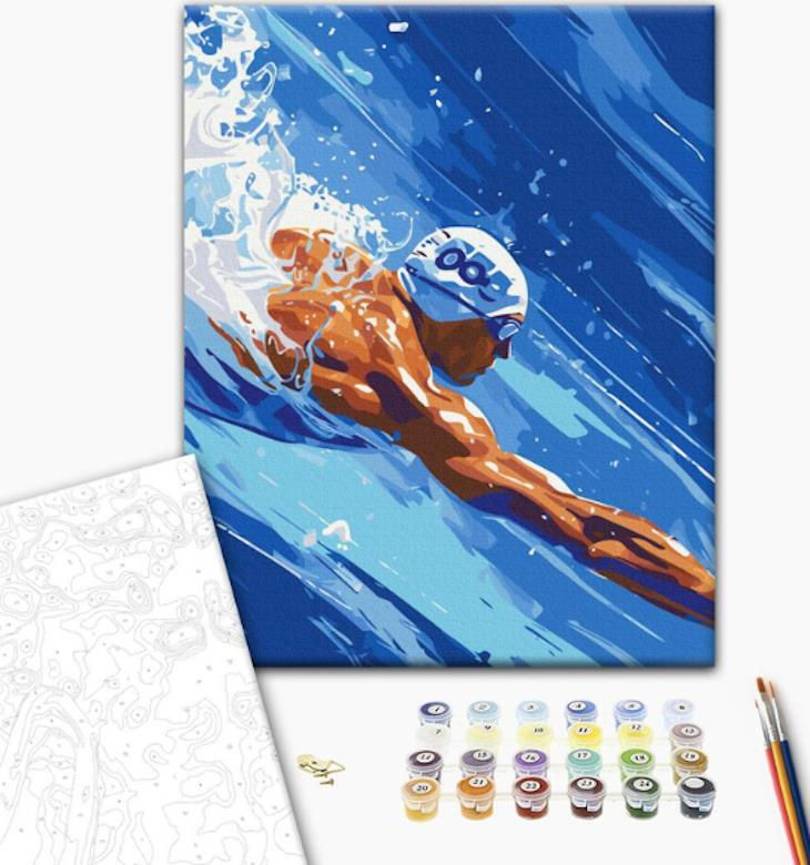 Tablou pe numere BrushMe BS54099 40x50cm (în cutie) Înot cumpăra la preț mic în Chișinău, Bălți ...