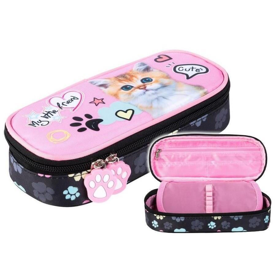 Penar școlar St.RIGHT 52897 Penar 20.5x9.5x5cm My Little Friend Pink ...