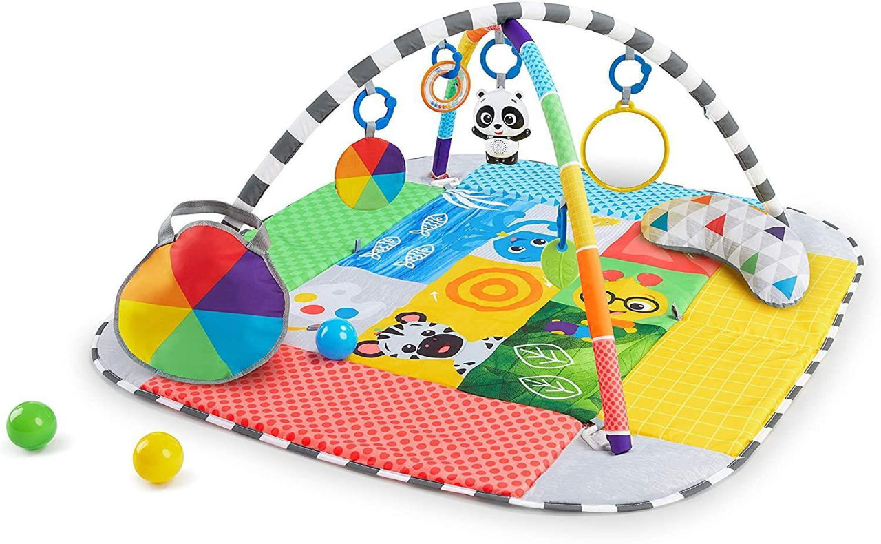 Complex de joacă pentru copii Baby Einstein 12573 Salteluta de activitati 5 in 1 Ball Pit ...
