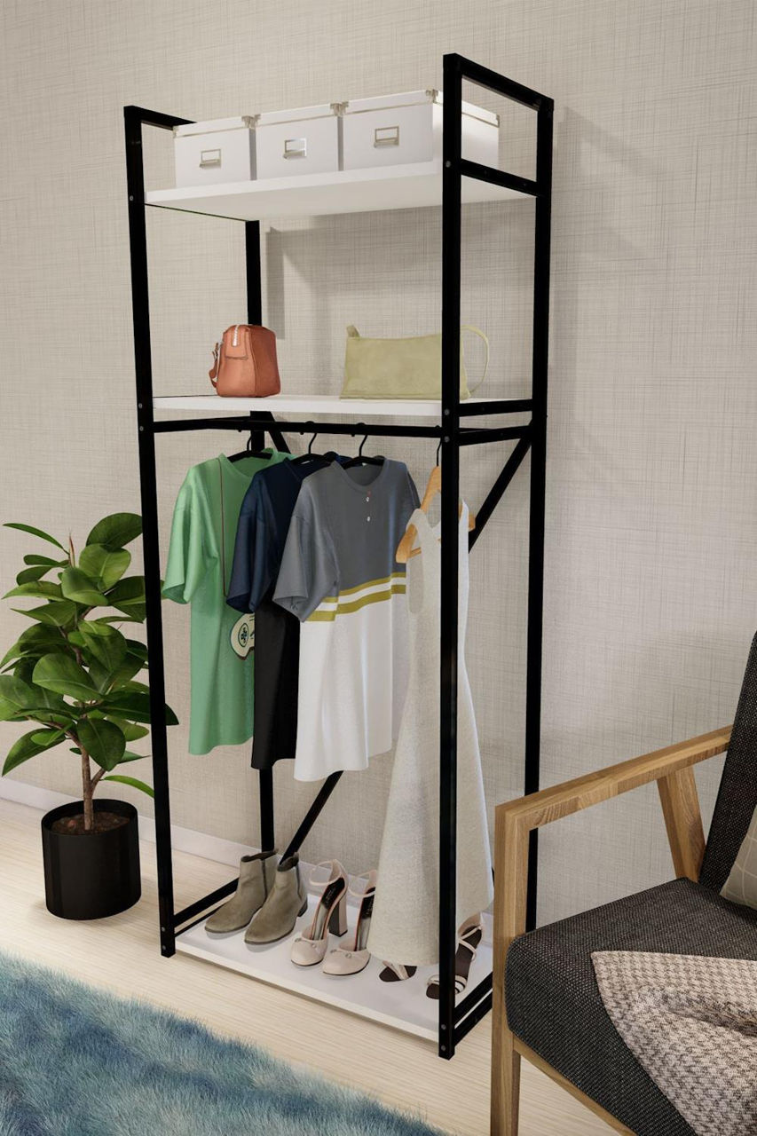 Cuier pentru haine Fabulous Metal Coat Stand White/Black cumpăra la ...